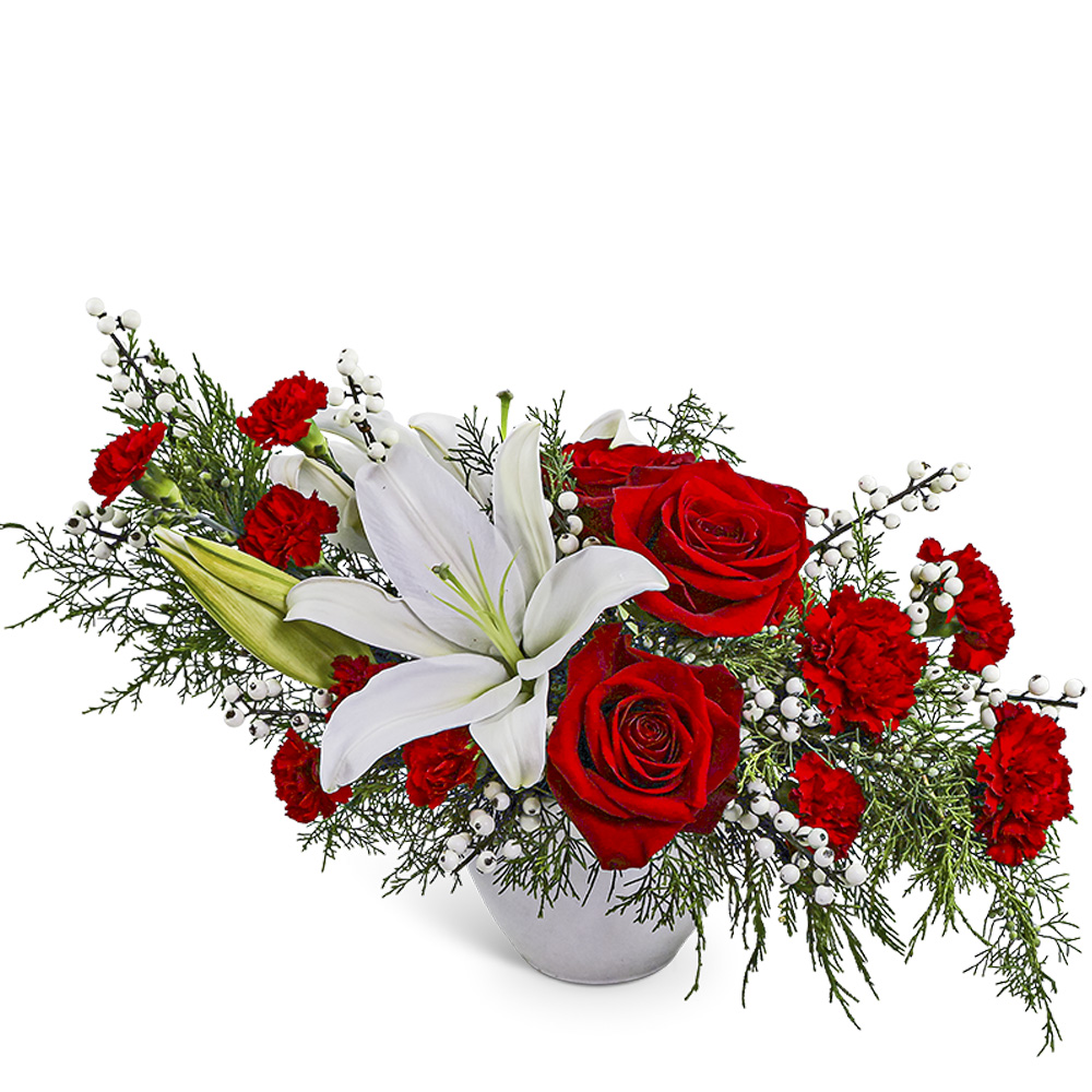 Snowberry Cheer Centerpiece :: Keller & Stein